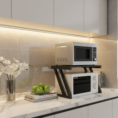 Etagere Micro Onde 2 Niveaux Support Robuste | Z-Stand™ – Mon Espace ...